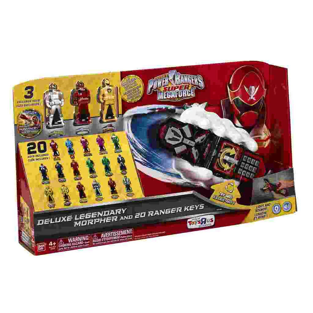 Bandai Power Rangers Super Megaforce Deluxe Legendary Morpher and 20 ...