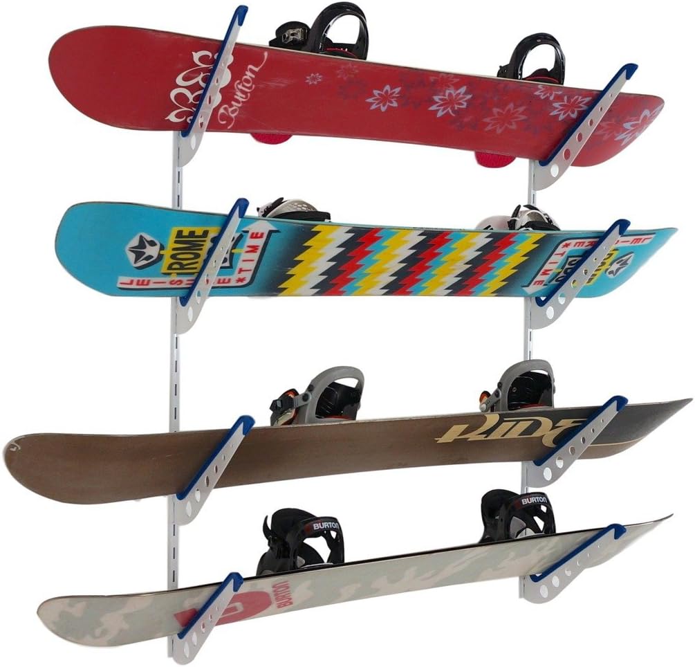 StoreYourBoard Horizontal Multi Ski Wall Rack, Home and Garage Skiing ...