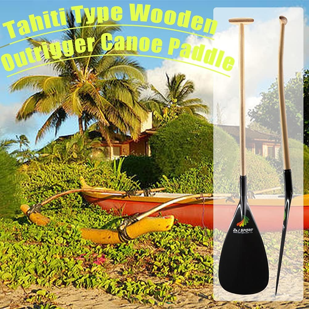 Water Sports Outrigger Canoe Paddle, Tahiti Hybrid OC Paddle with ...