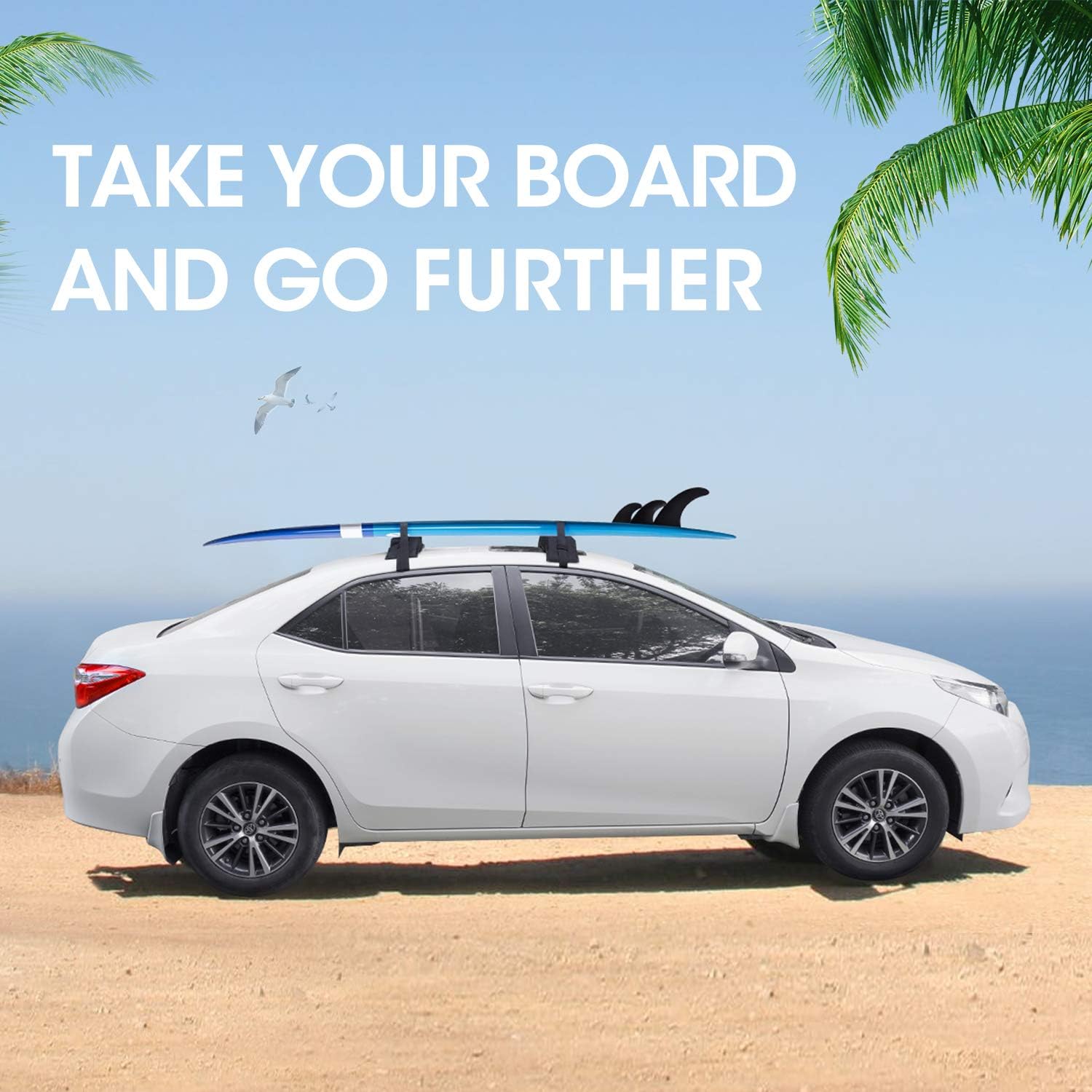 HEYTRIP Universal Soft Roof Rack Pads for Kayak /Surfboard /SUP /Canoe ...