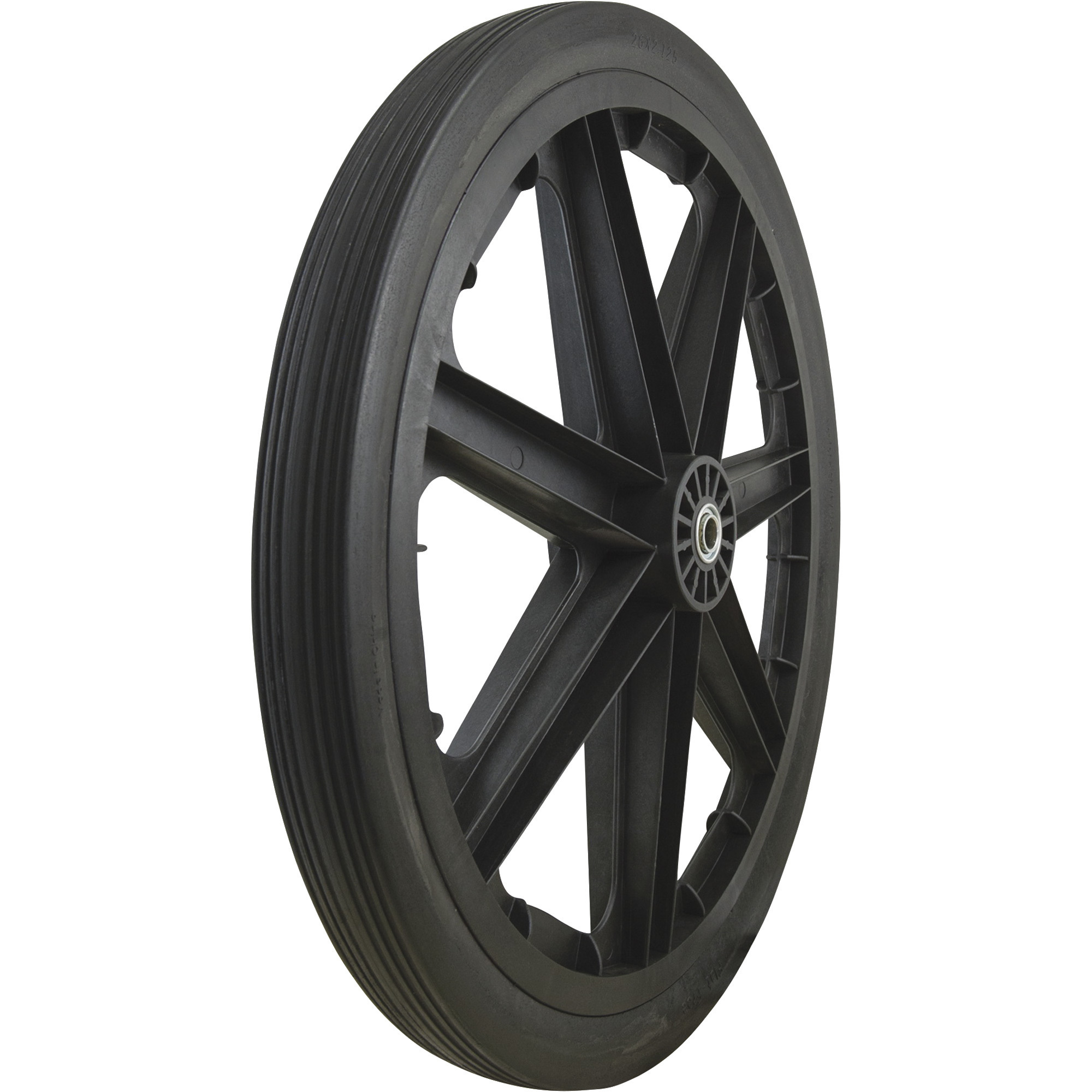 Marathon Tires Flat-Free Tire on Plastic Spoke Rim, 3/4in. Bore, 26 x 2 ...