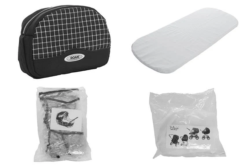 Roan Rocco Classic Pram Stroller 2-in-1 with Bassinet and Seat ...