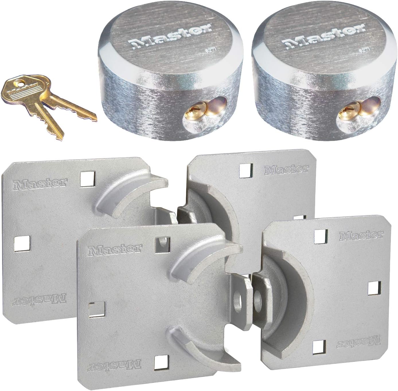 Master Lock - Hasp/Hidden Shackle (4) Keyed Alike Padlocks 770-6271NKA ...