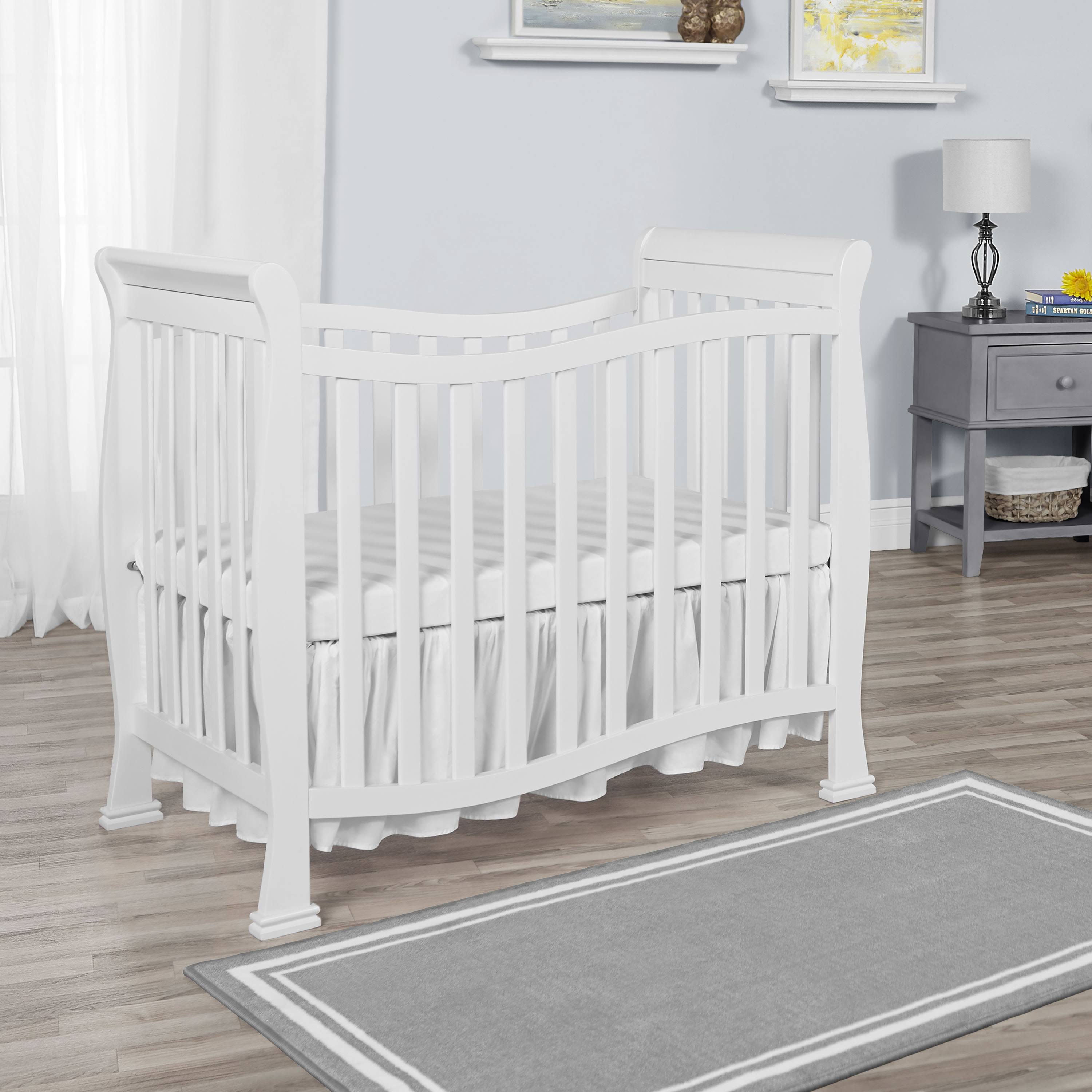 Dream on Me Piper 4 in 1 Convertible Mini Crib White - Revivalcandy