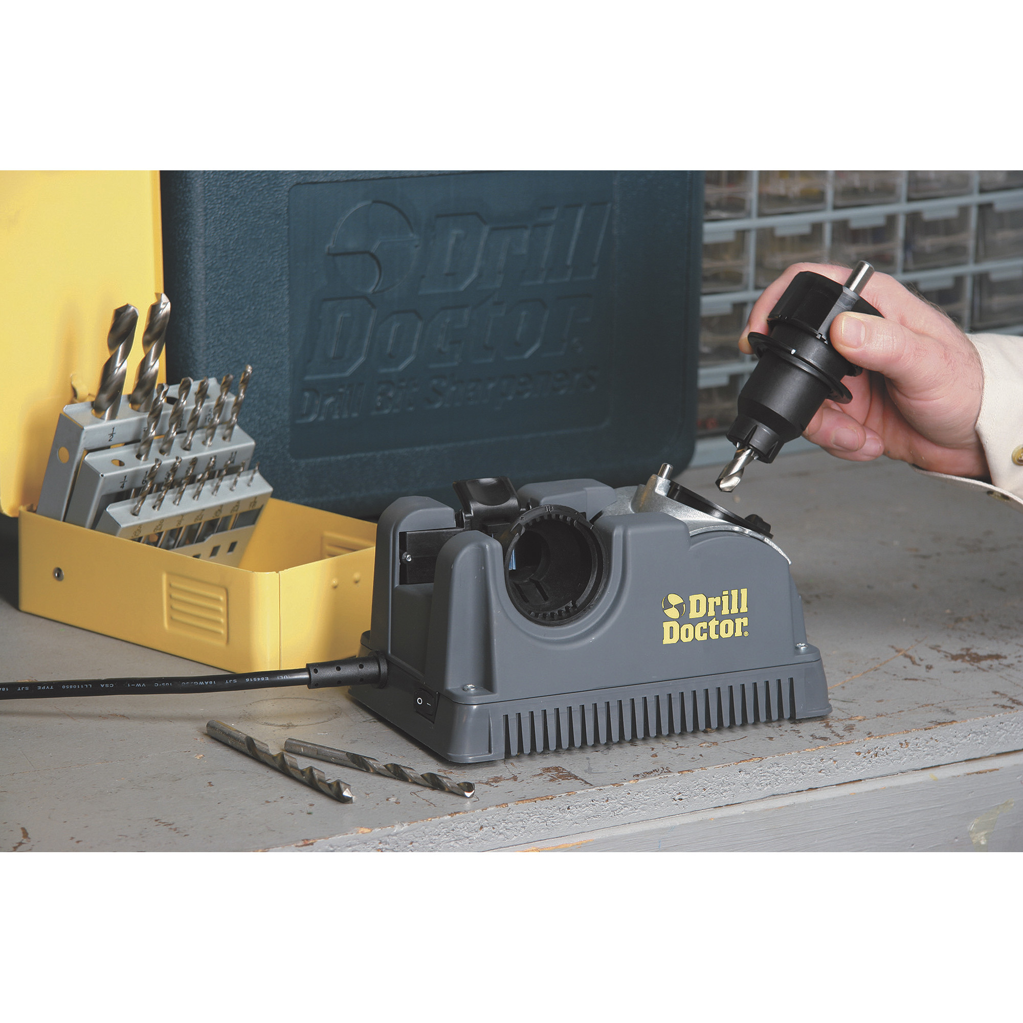 Drill Doctor Drill Bit Sharpener for Split-Point Bits, 3/32in. Dia. to ...