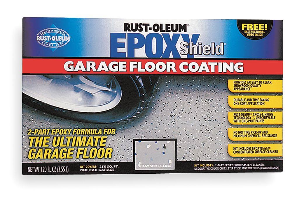 Rust-Oleum 251965 Epoxy Resin Garage Floor Kit, Gray - Lorphan