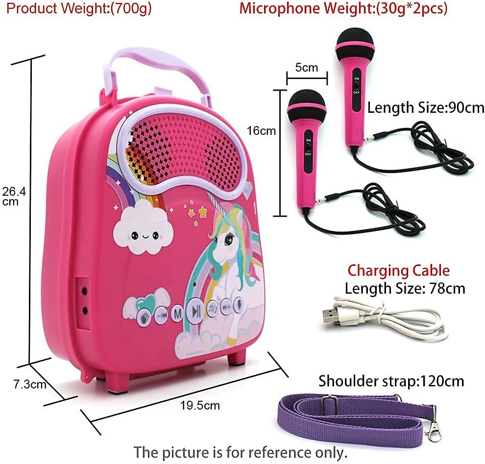 NA Kids Karaoke Machine for Girls Boys with 2 Microphones Toddlers ...