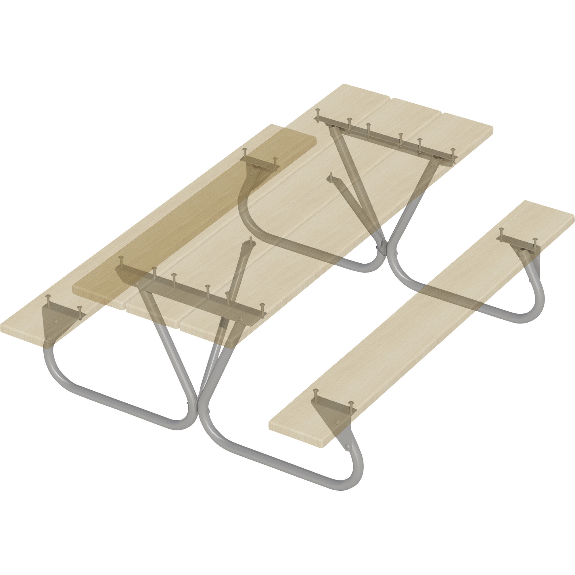 Pilot Rock Picnic Table Frame Kit, Model# BTUG-FR - Revivalcandy