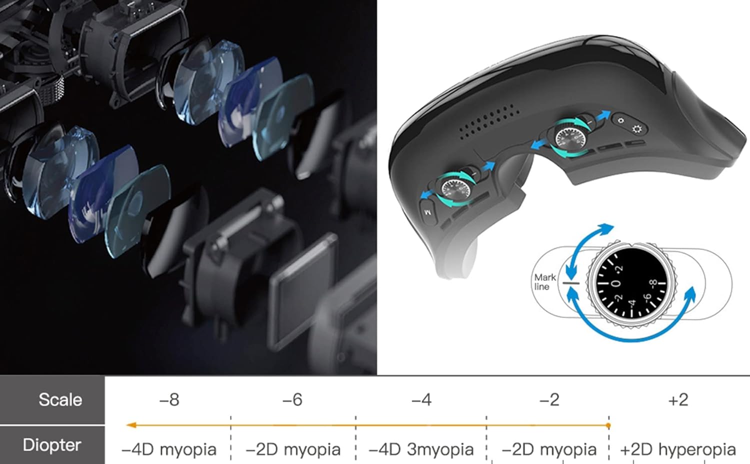 Goovis PC Virtual Headsets, Mobile 3d VR Movies Cinema with Dual 2K ...