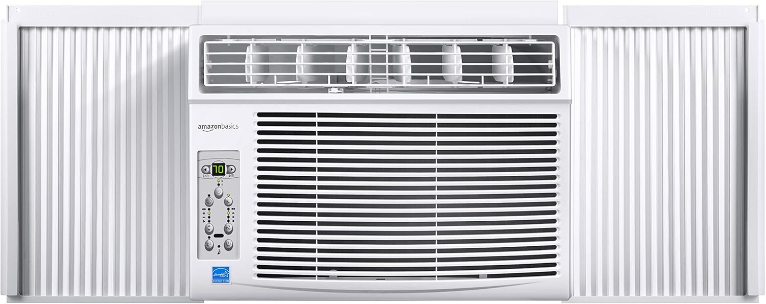 Amazon Basics Window-Mounted Air Conditioner with Remote - Cools 550 ...