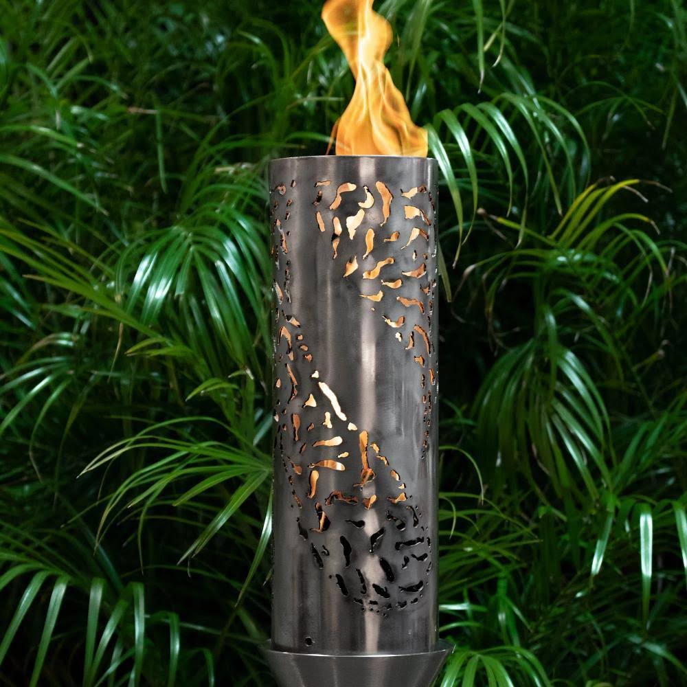 Top Fires 14x22 Tiki Stainless Steel Gas Torch Top-Lite Torch Base ...