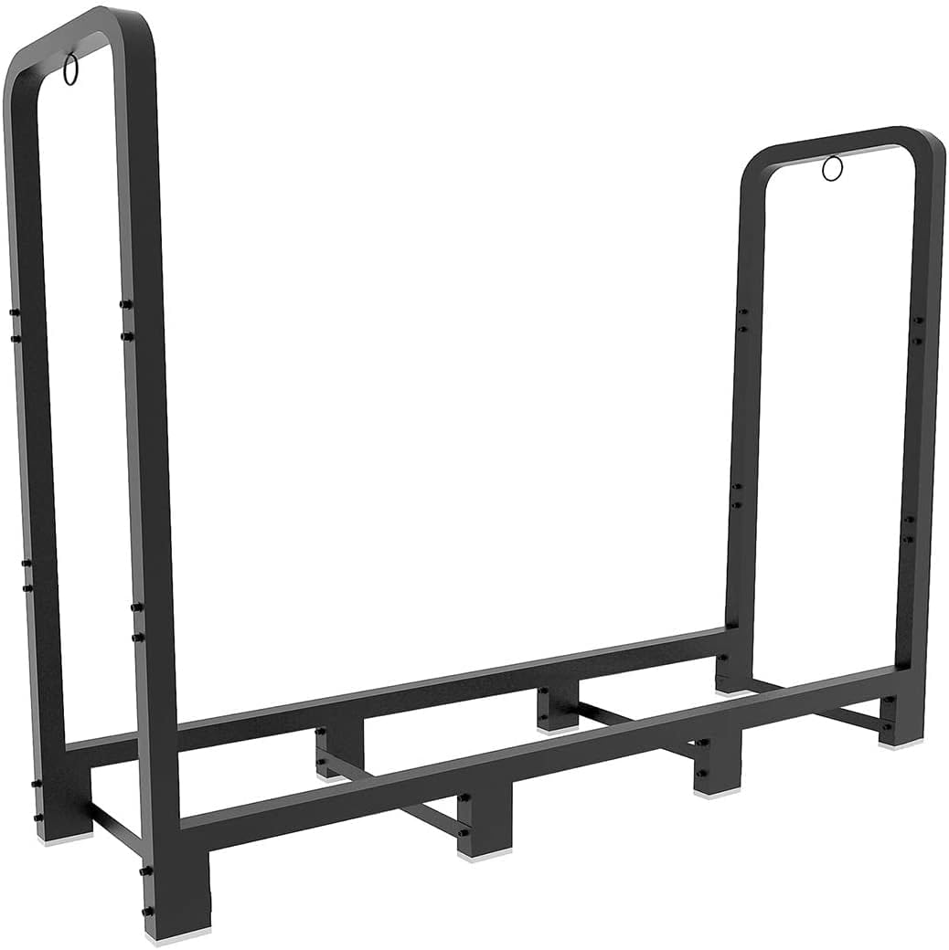 Artibear 4ft Outdoor Firewood Rack, Upgraded Adjustable Heavy Duty Logs ...