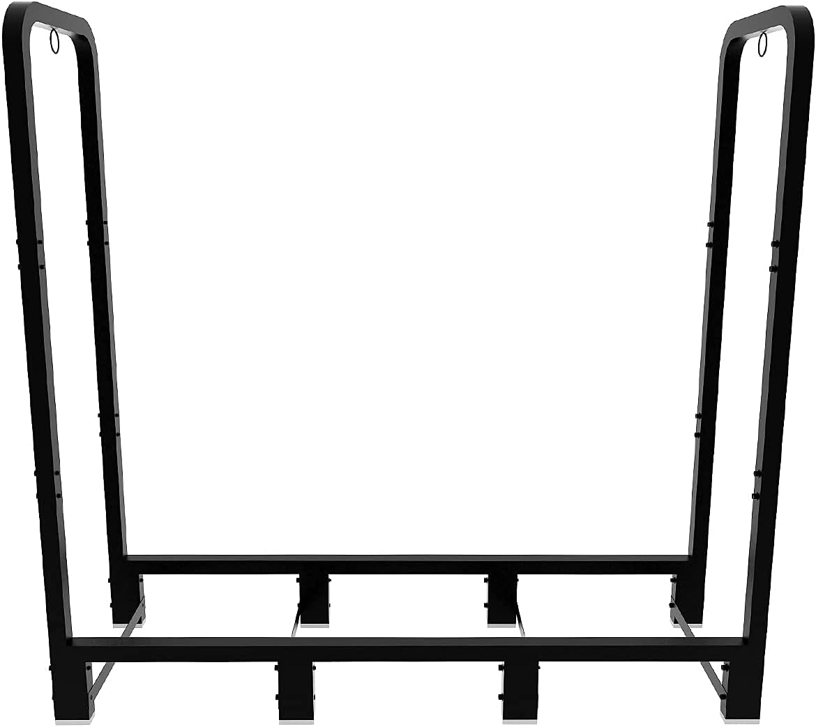 Artibear 4ft Outdoor Firewood Rack, Upgraded Adjustable Heavy Duty Logs ...