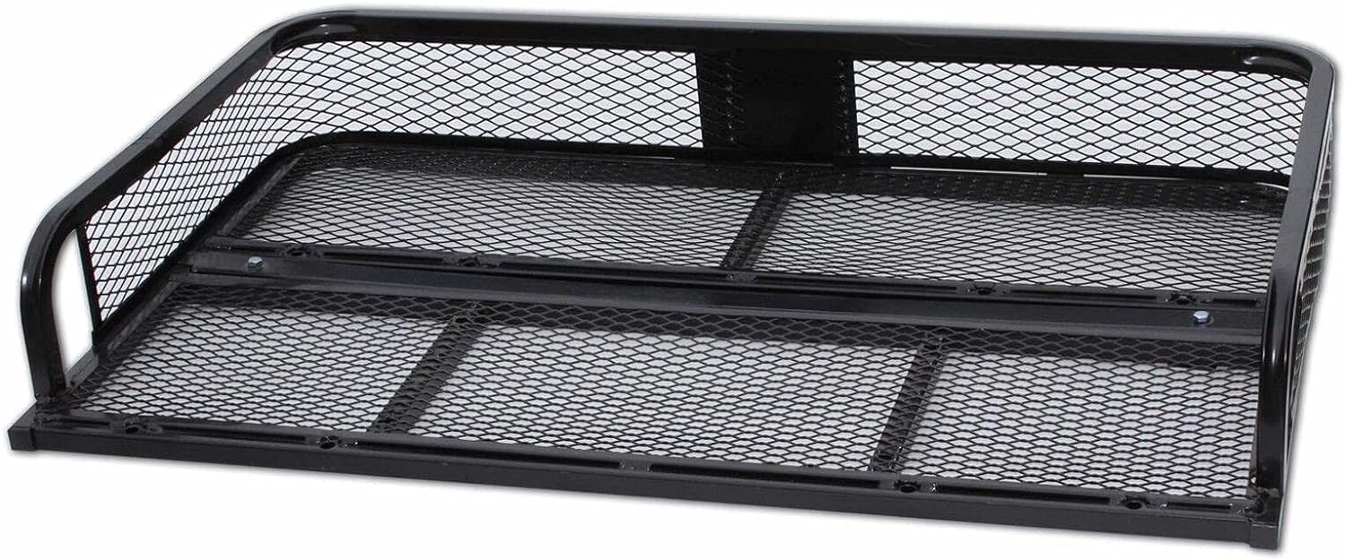 Titan Universal ATV Rear Storage Rack, Steel Cargo Basket Carrier ...