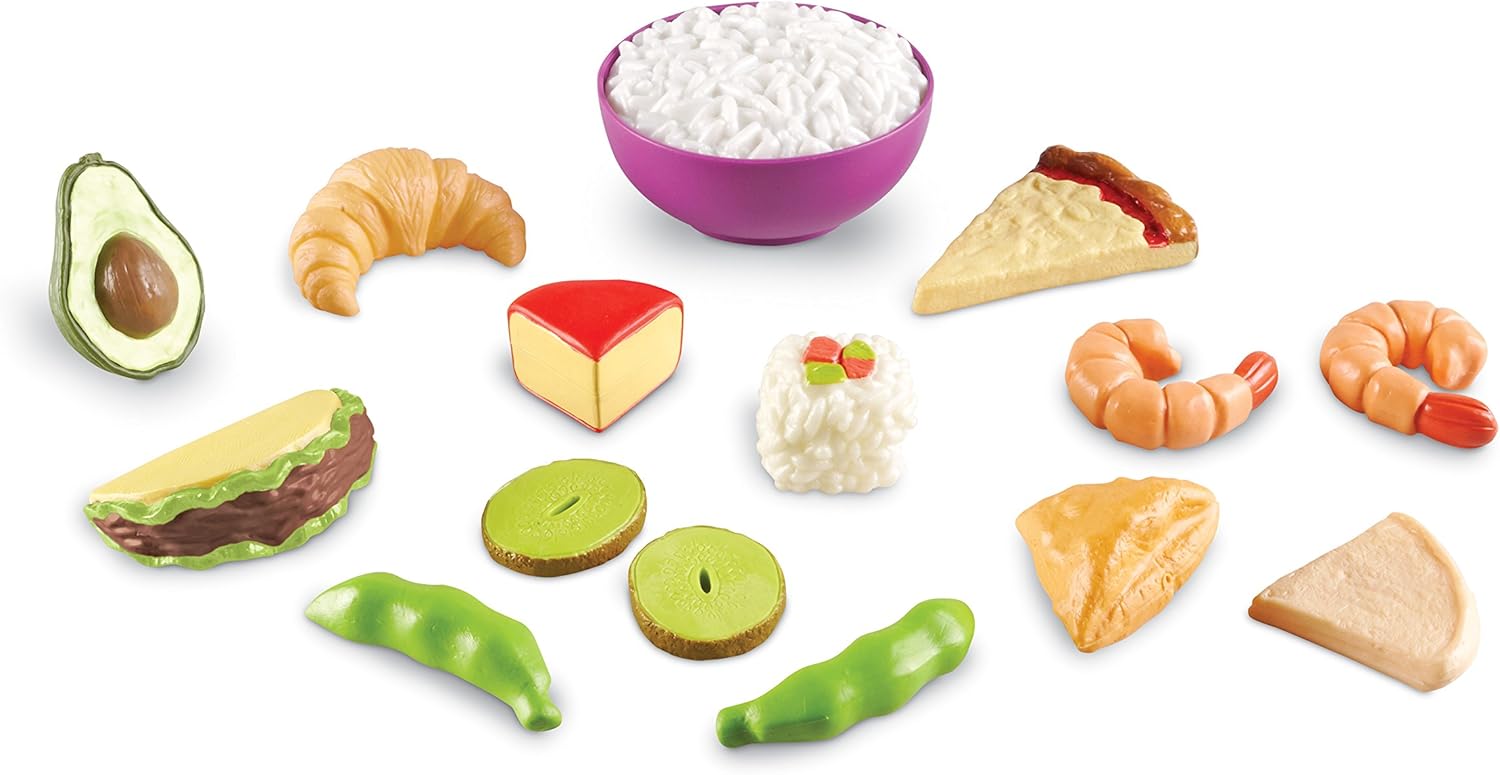 Learning Resources New Sprouts Multicultural Play Food Set - 15 Pieces ...