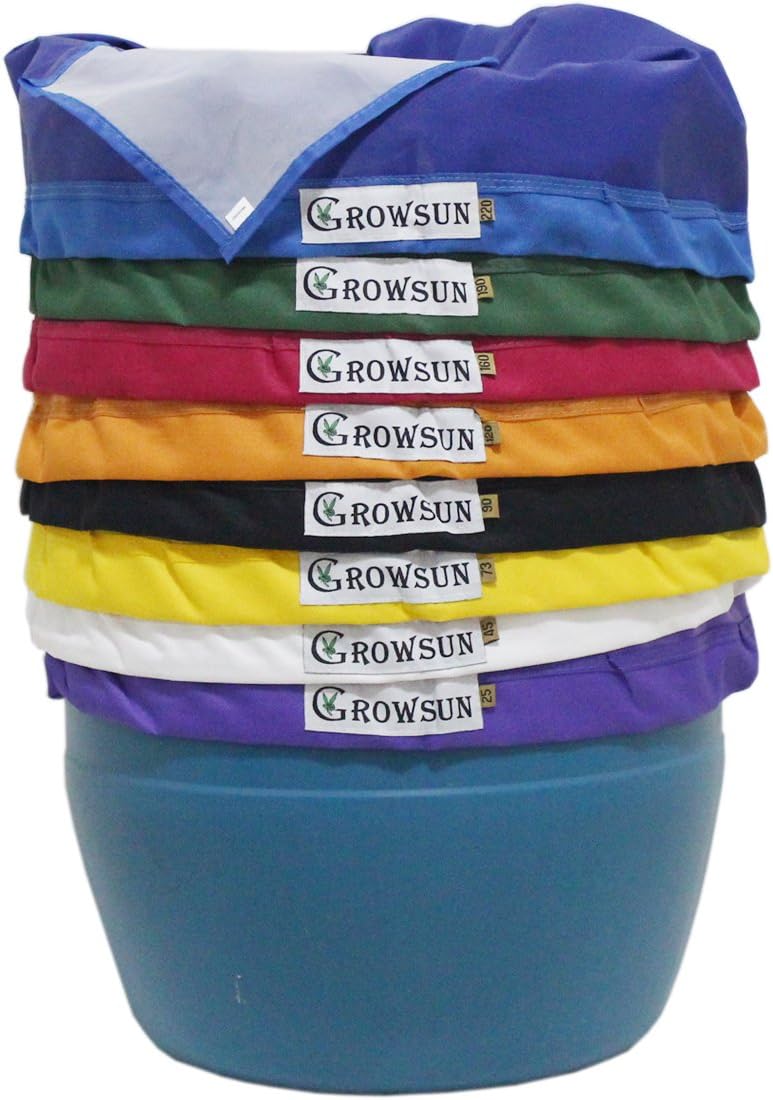 Growsun 20 gallon 8 bags Herbal Ice Bubble Hash Bag Essence Extractor ...
