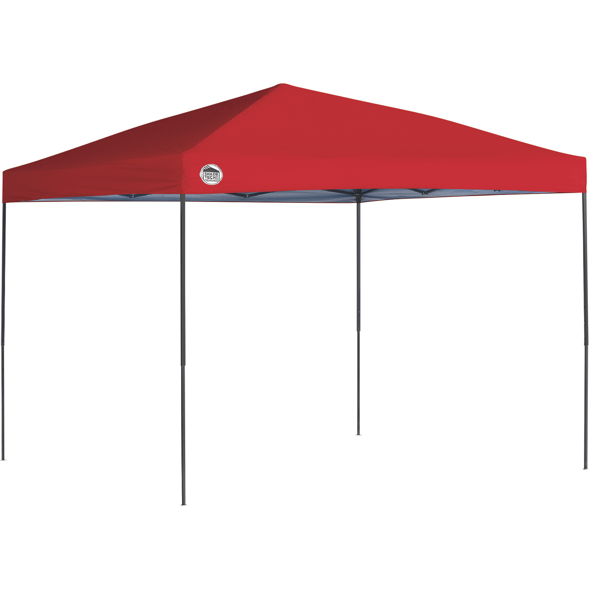 Quick Shade Shade Tech ST100 Pop-Up Canopy, 10ft. x 10ft., Red ...