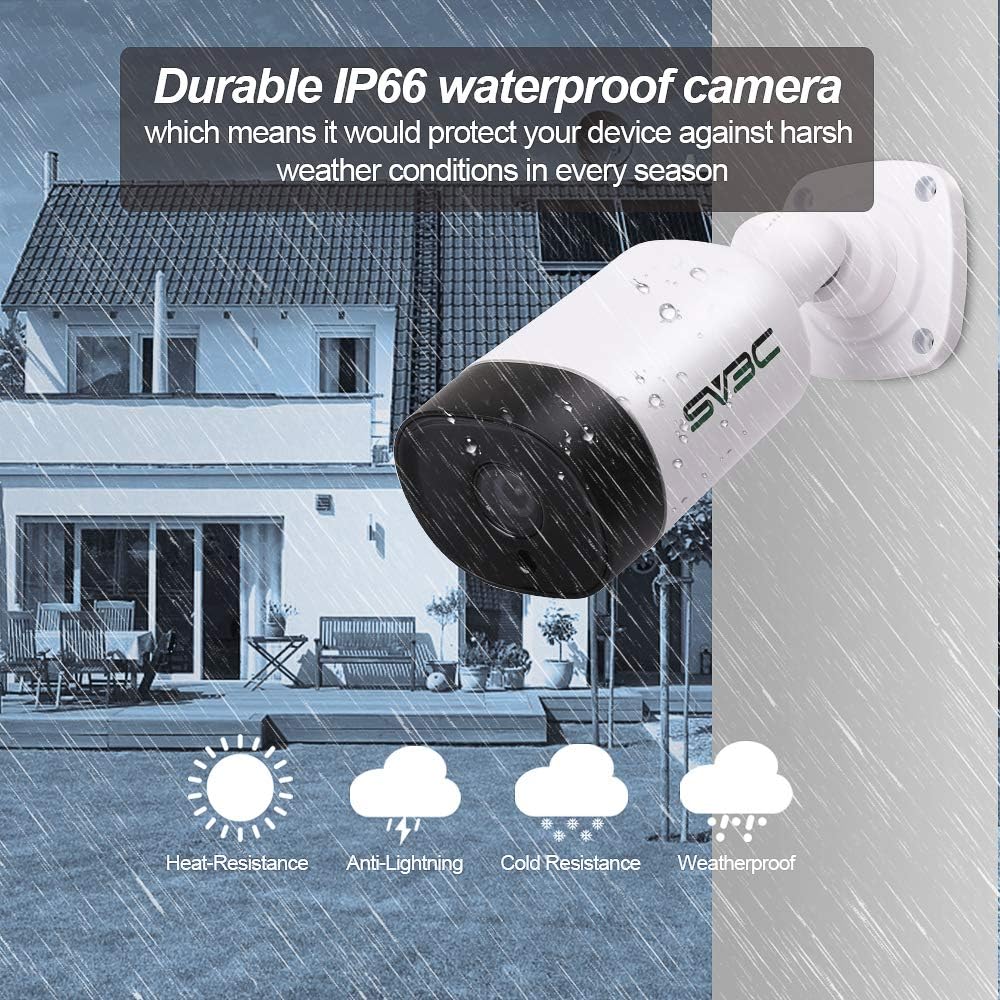POE Camera Outdoor 4K POE IP Camera with 8MP 18pcs IR Led Lights, Night ...