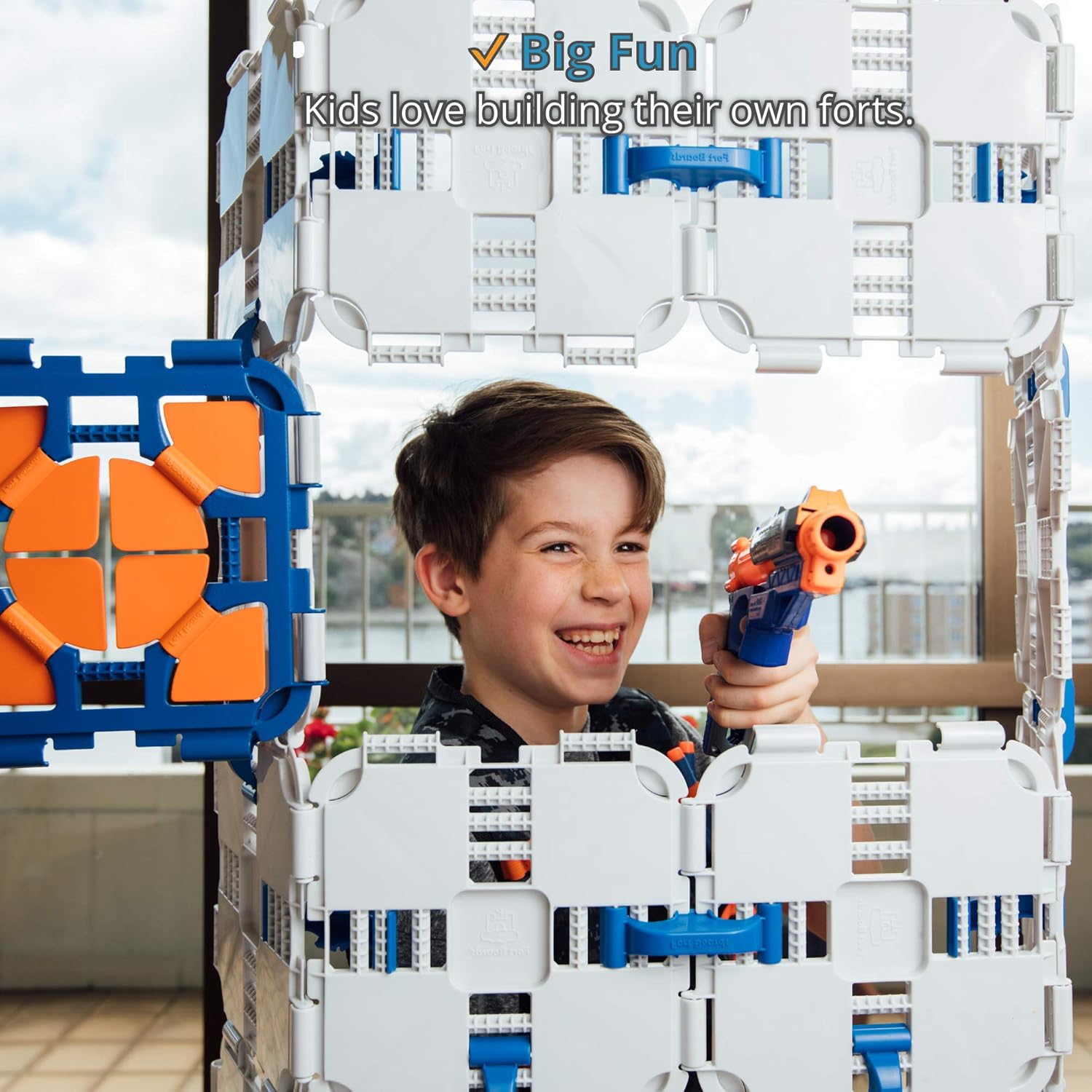 Blaster Boards - 1 Pack | Kids Fort Building Kit for Nerf Wars ...