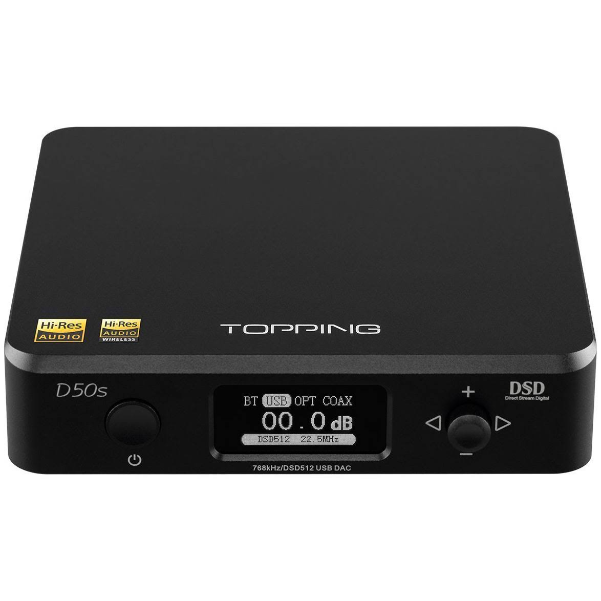 Topping D50s Hi-Res DAC Audio Decoder with Bluetooth USB Optical Coaxial - Revivalcandy