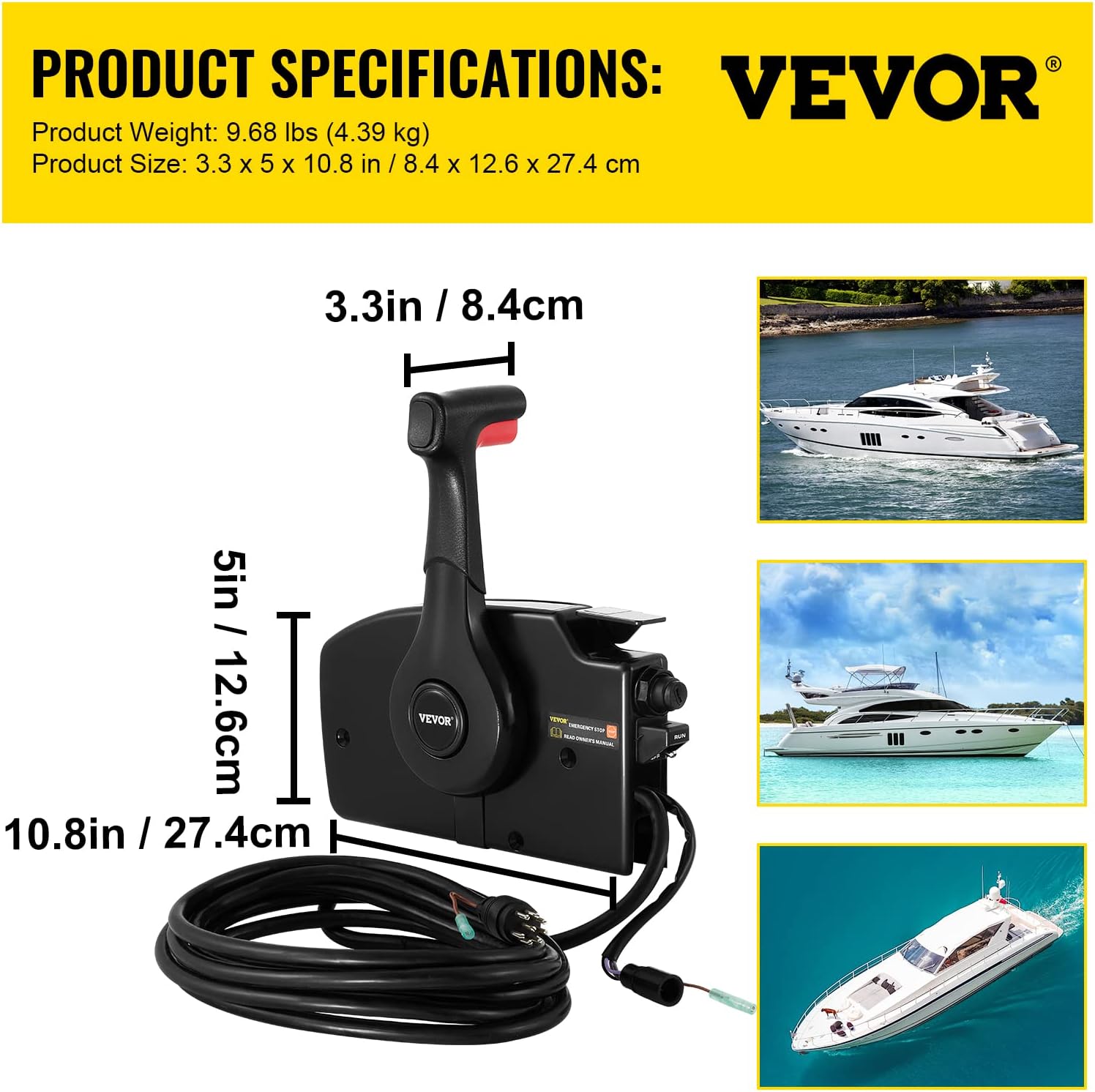 Boating & Sailing Boat Throttle Control 881170A3 Boat Control Box with ...