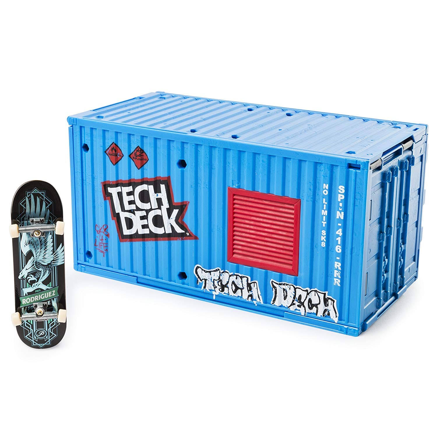 Tech Deck - Transforming Sk8 Container with Ramp Set and Skateboard ...