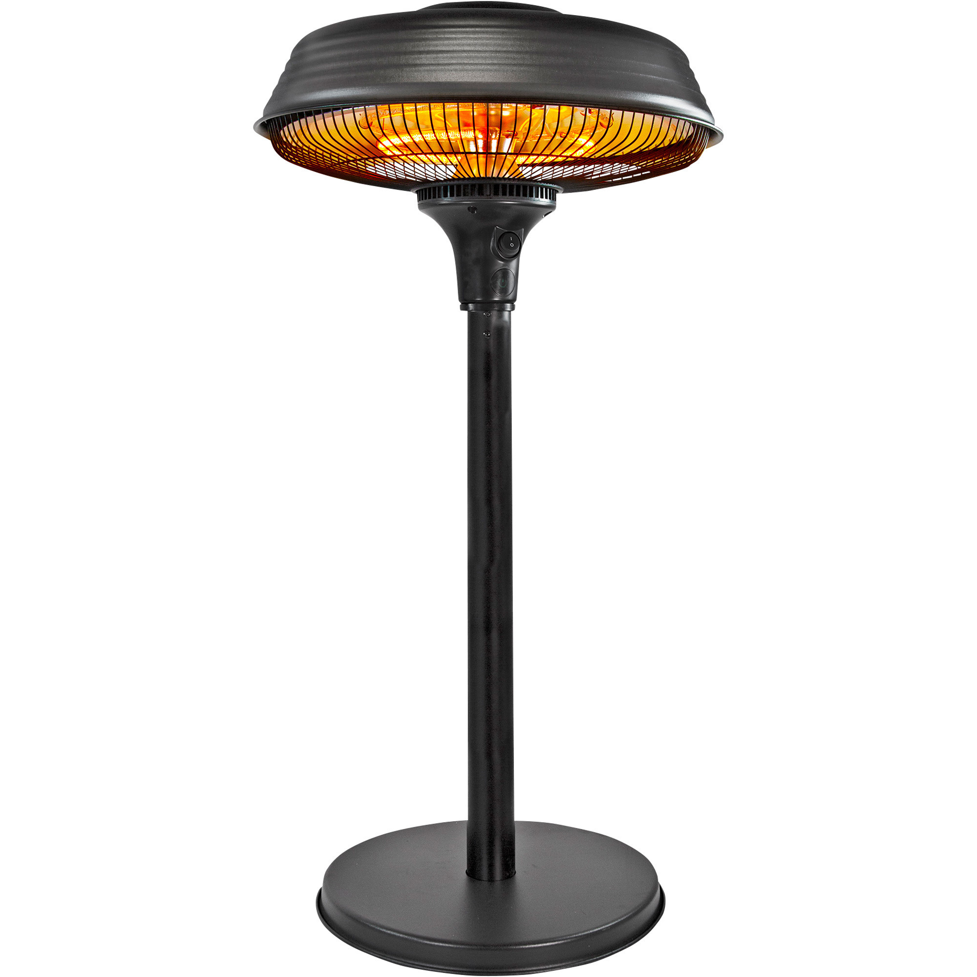Comfort Zone Halogen Patio Heater with Remote Control, 5120 BTU, 1500 ...