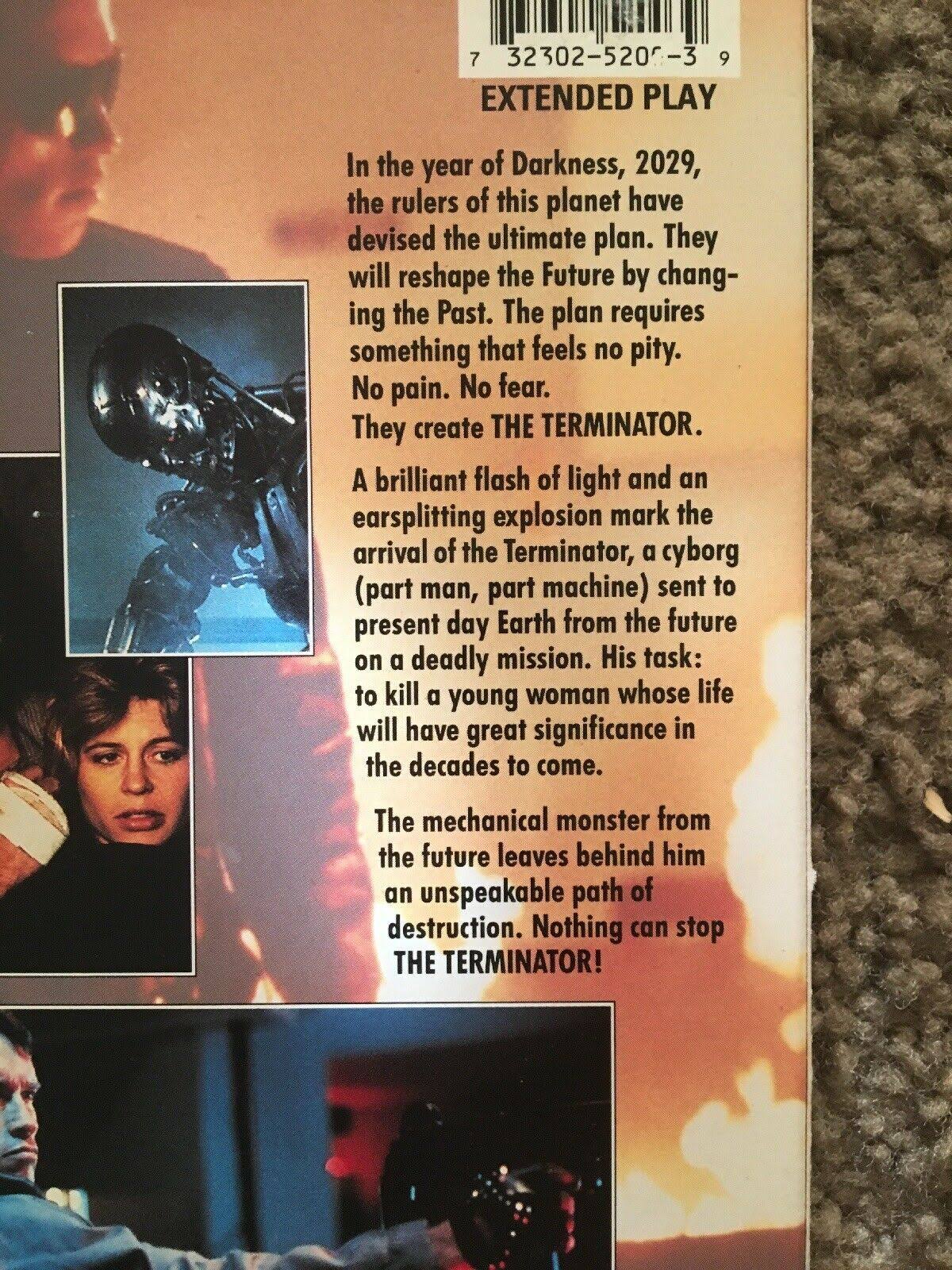 The Terminator (VHS, 1984) Limited Edition Schwarzenegger - Revivalcandy