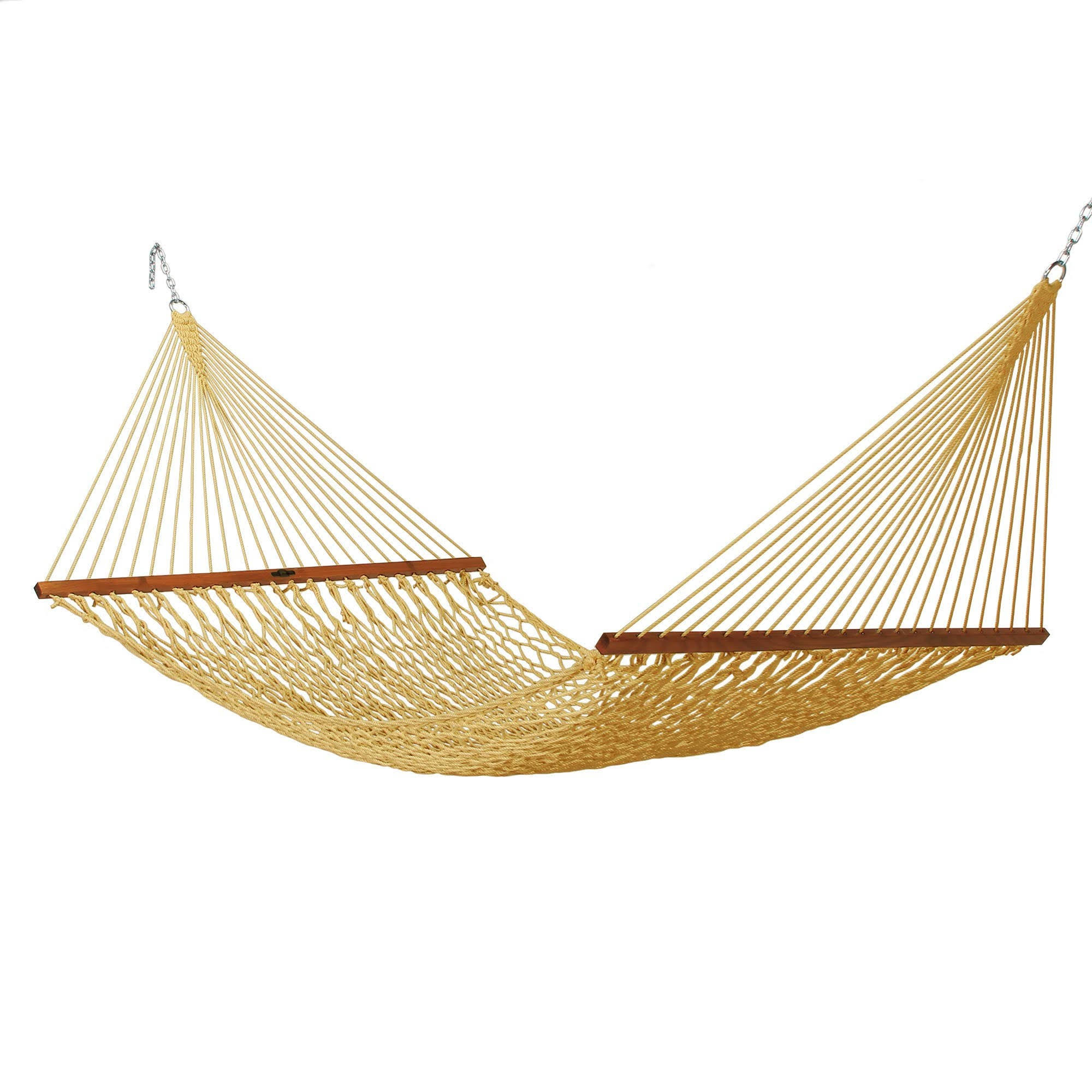 Original Pawleys Island 14DCTAN Deluxe DuraCord Rope Hammock, Tan ...