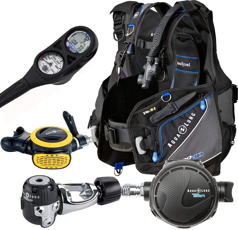Aqua Lung Pro HD BCD i300C Dive Computer Titan Regulator Package ...
