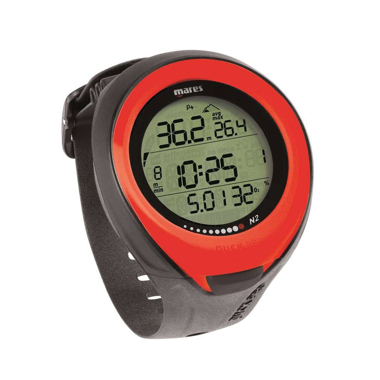 Mares Puck Pro Wrist Dive COMPUTER, Red - Revivalcandy