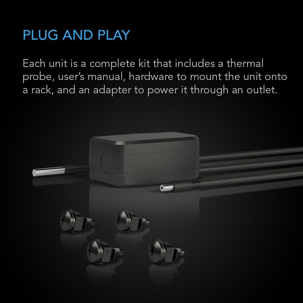 AC Infinity CLOUDPLATE T7-N, Rack Mount Fan Panel 2U, Intake Airflow ...