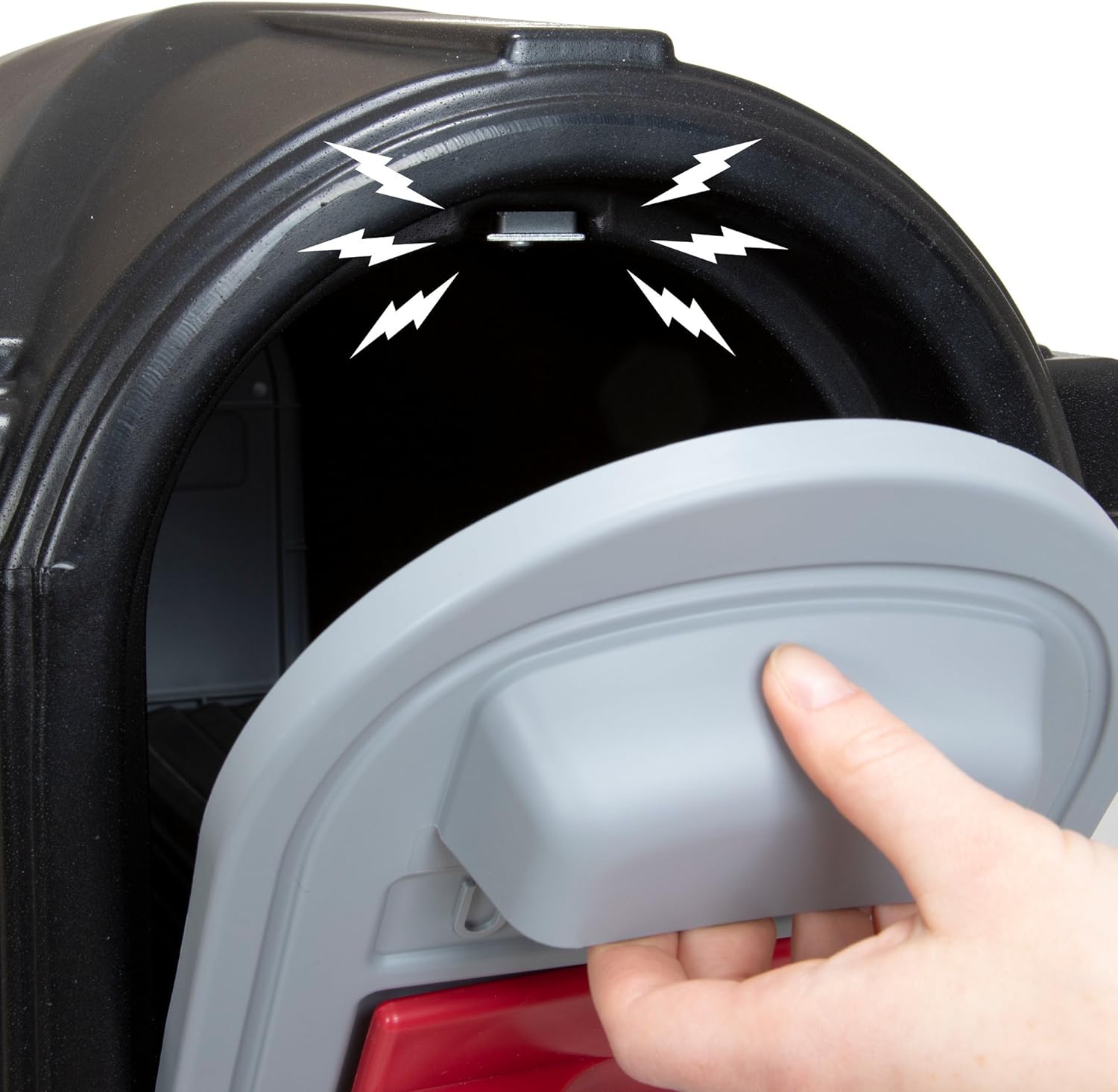 Simplay3 Rustic Home Plastic Residential Cabin Mailbox & Post Mount ...