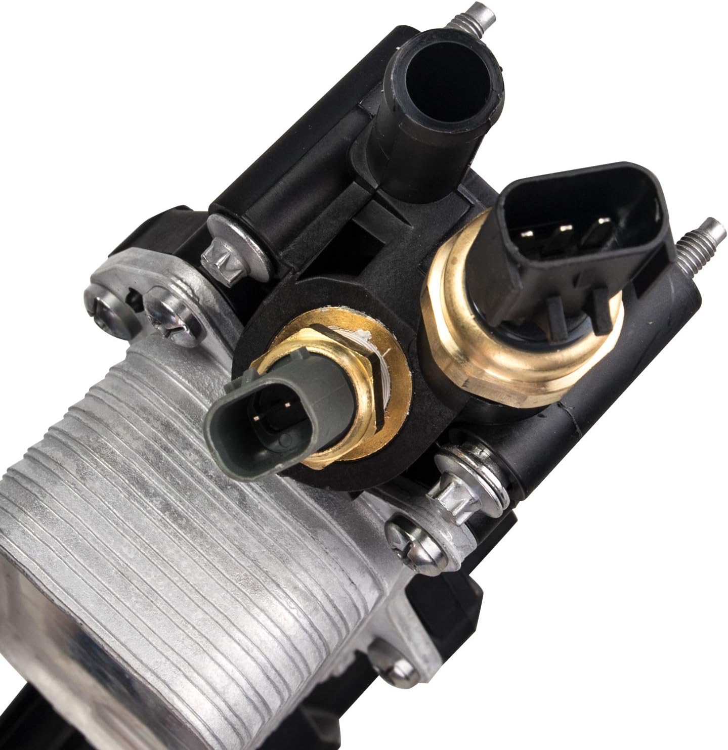 Engine Oil Cooler Filter Housing Adapter Compatible with 3.6L 2014-2017 ...