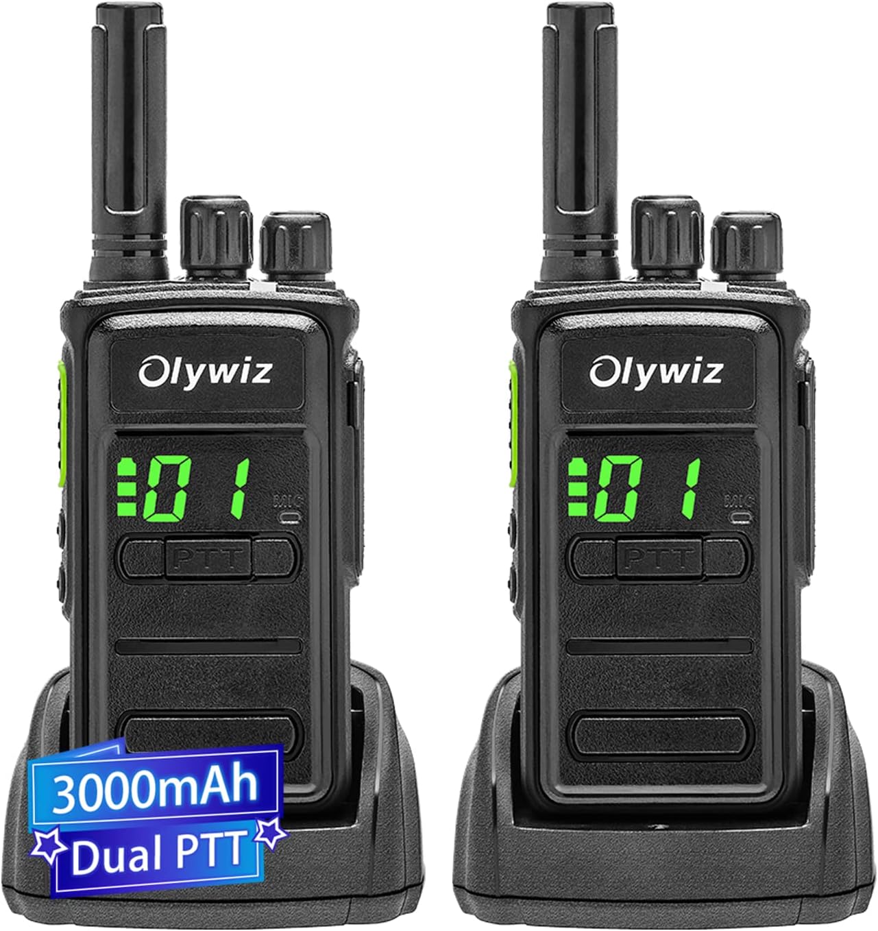 CB & Two-Way Radios Walkie Talkies for Adults Rechargeable GMRS Radio ...