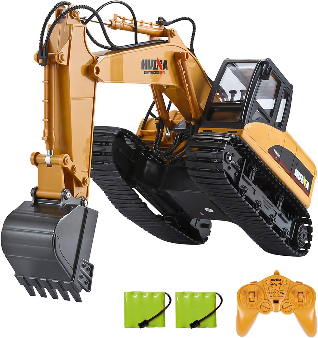 TEMA1985 Remote Control Excavator Toy 1/14 Scale RC Excavator, 15 ...