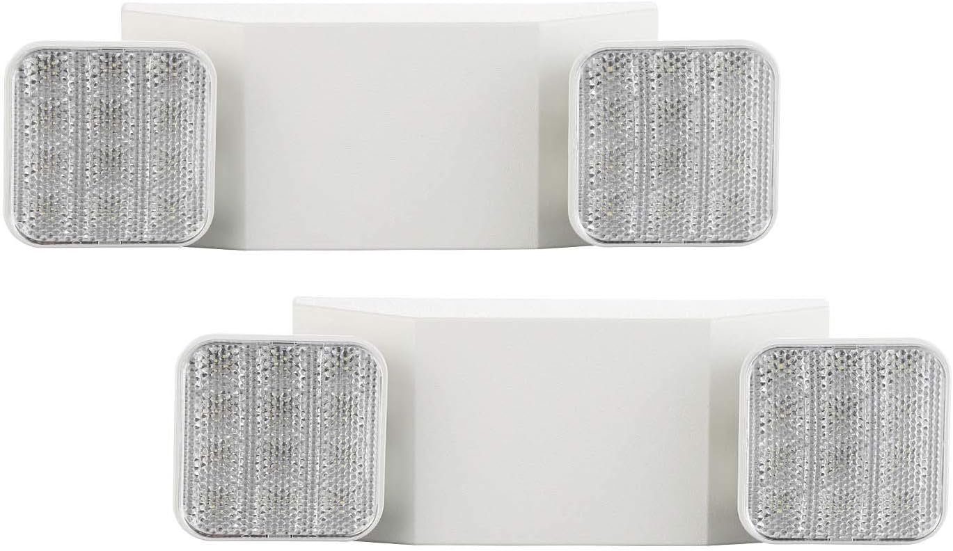 SPECTSUN Emergency Light White, Commercial Emergency Light with Battery ... SPECTSUN Emergency Light White, Commercial Emergency Light with Battery ...