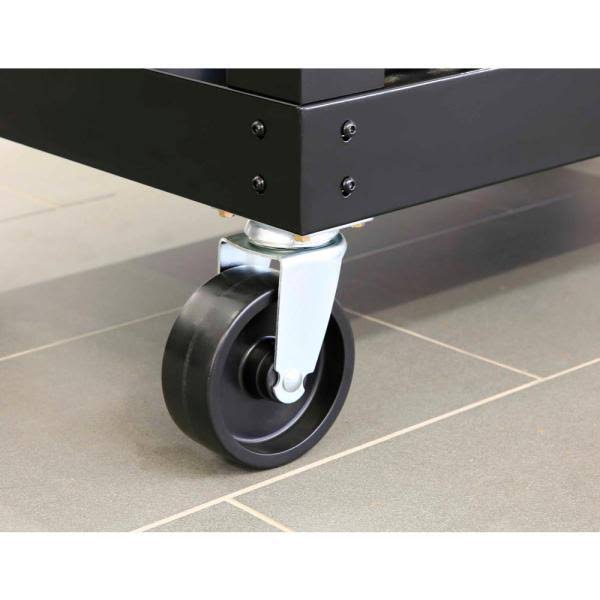 Husky 3 ft. Portable Solid Wood Top Workbench with Casters - Revivalcandy