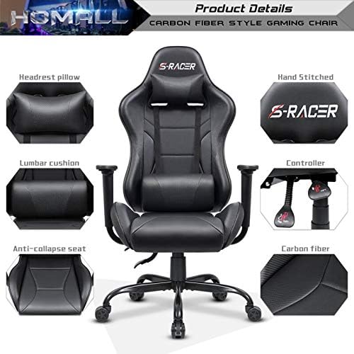 Gaming Chair Ergonomic Computer Racing Style Office Chair Adjustable ...