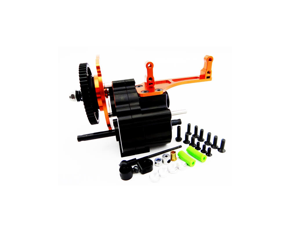 Hot Racing 2 Speed Gear Box w/ Steel Gear Long Shaft Output - Revivalcandy