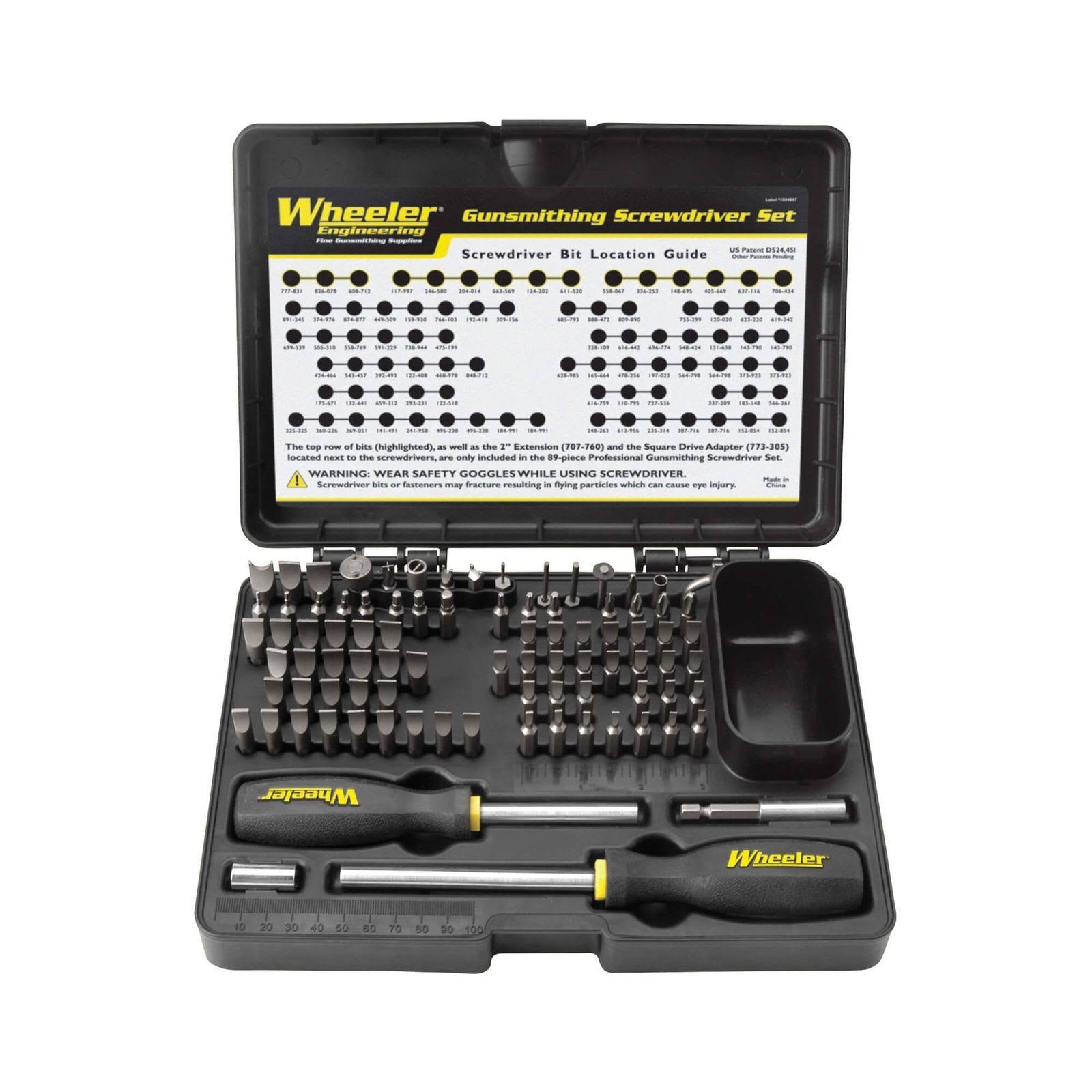 Wheeler 89 Piece Deluxe Gunsmithing Screwdriver Set - Revivalcandy