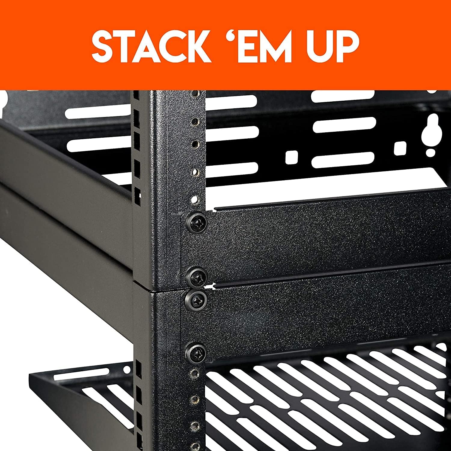 ECHOGEAR 10U Open Frame Rack - Wall Mountable Heavy Duty 4 Post Design ...