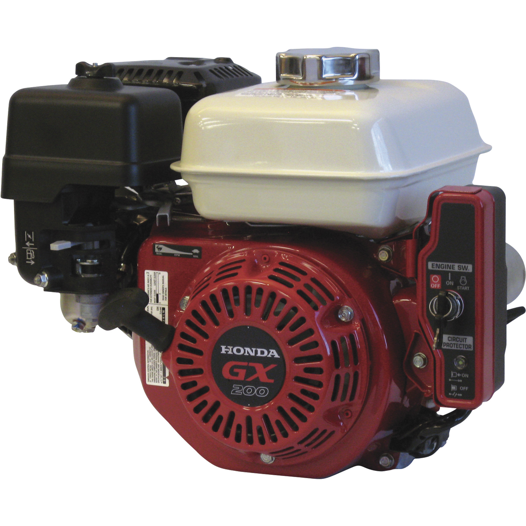Honda Horizontal OHV Engine, 196cc, GX Series, 3/4in. x 2 7/16in. Shaft ...