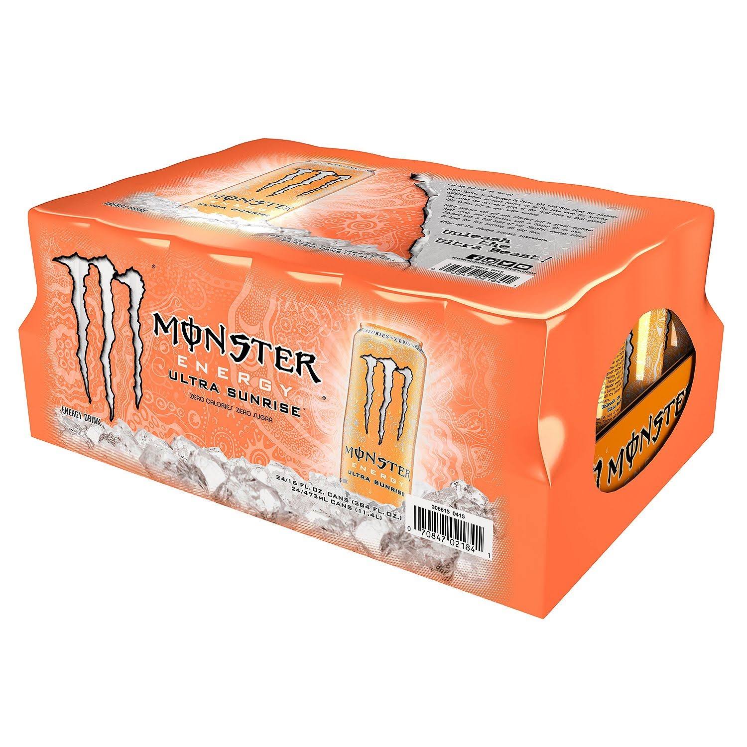Monster Energy Ultra Sunrise Drink - 24 pack, 16 fl oz cans - Revivalcandy