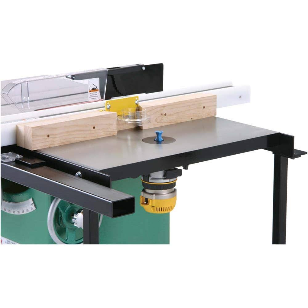 Grizzly H7507 18x22 x 27x22 Router Extension Table for Table Saw ...