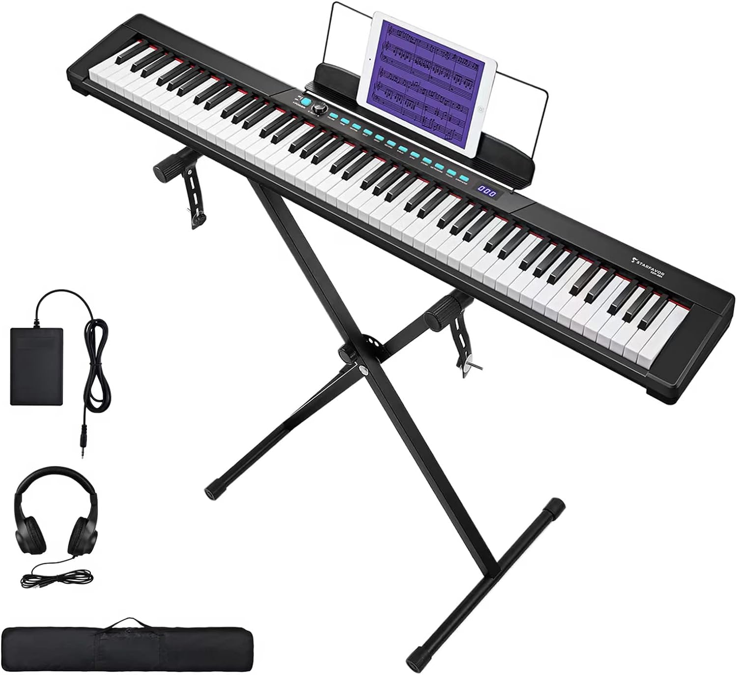 Electronic Keyboards 88-Key Beginner Electronic Keyboard Piano with ...