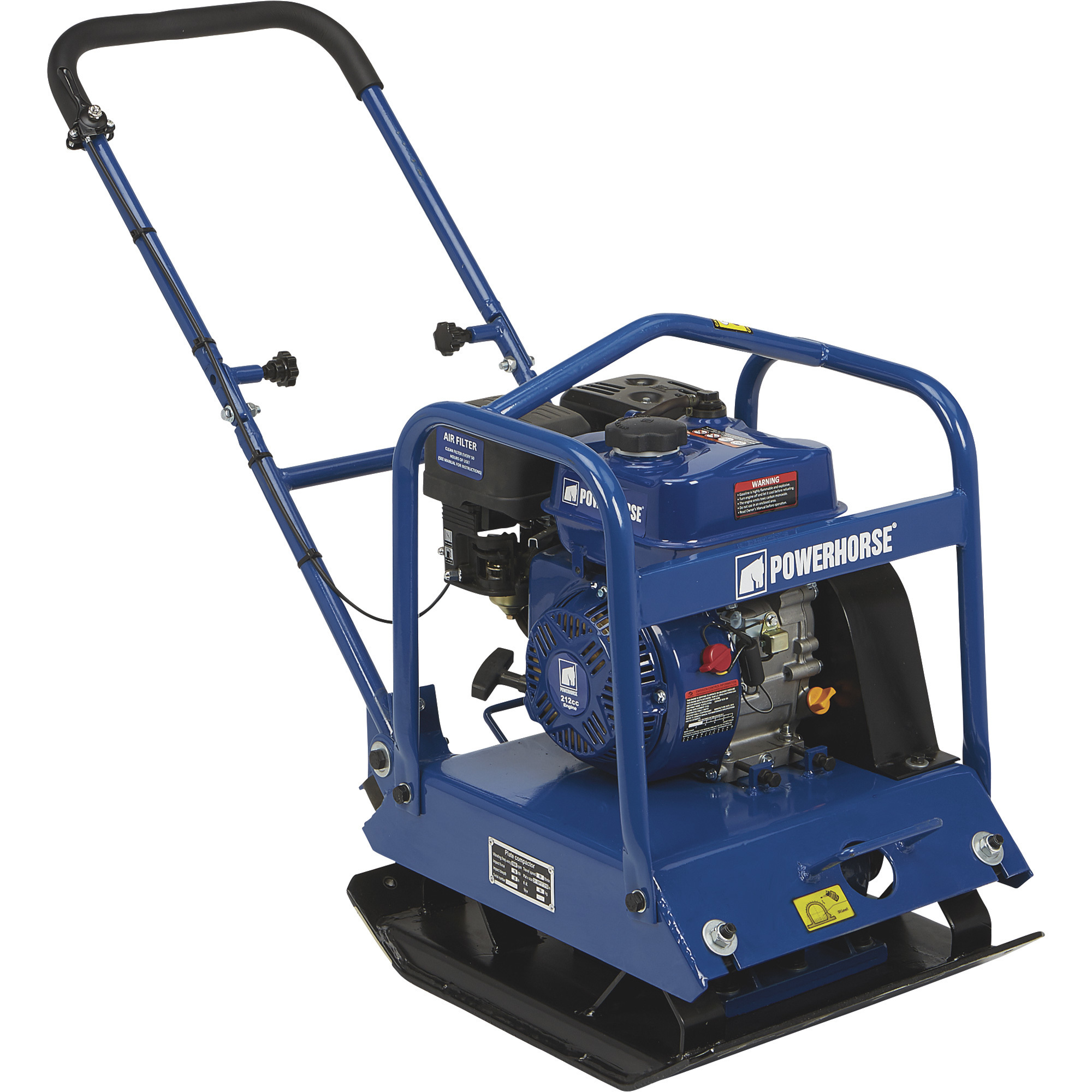 Powerhorse Single-Direction Plate Compactor, With 7 HP Powerhorse ...