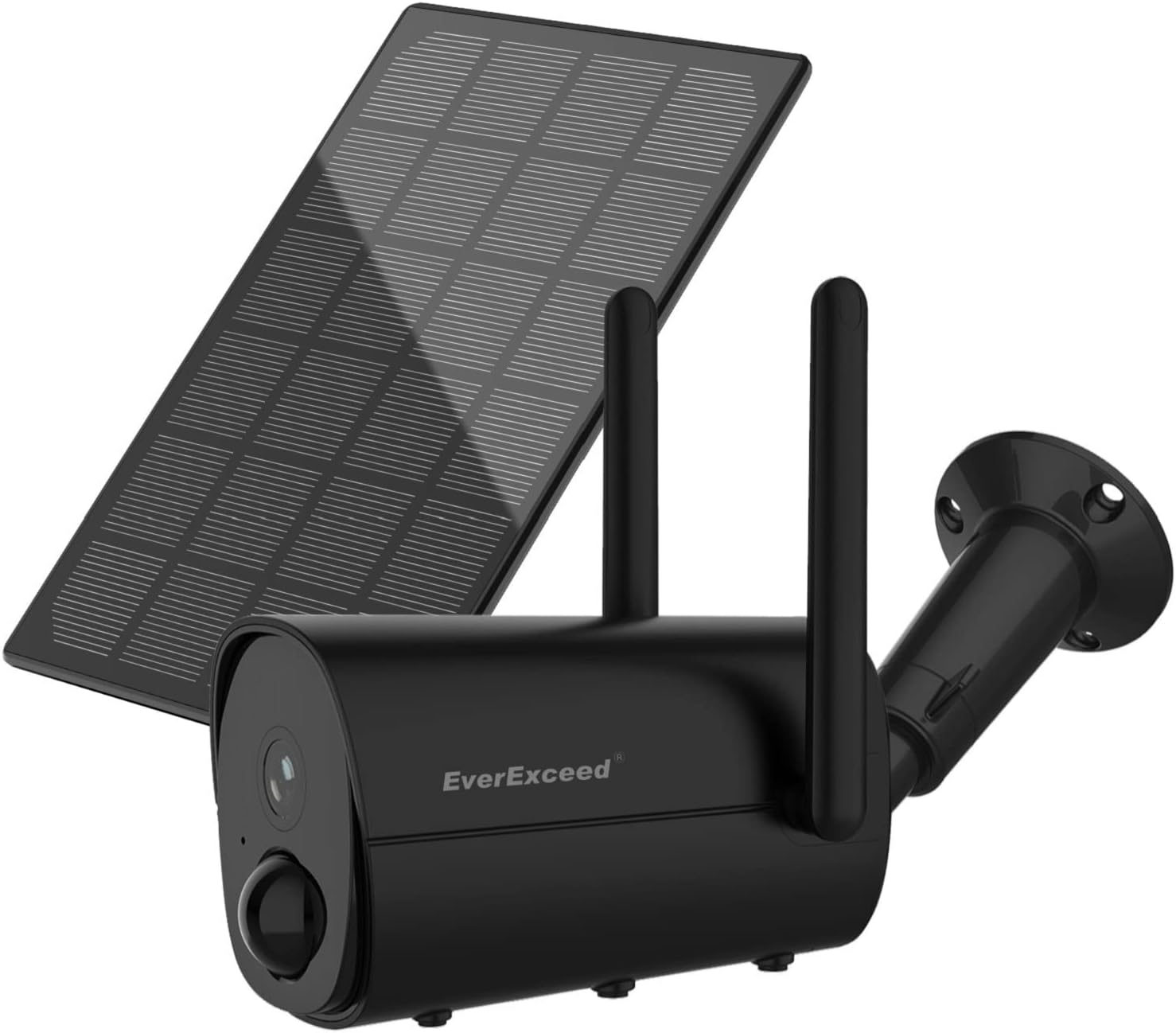 Wireless Security Camera Outdoor, EverExceed Solar WiFi Rechargeable ...