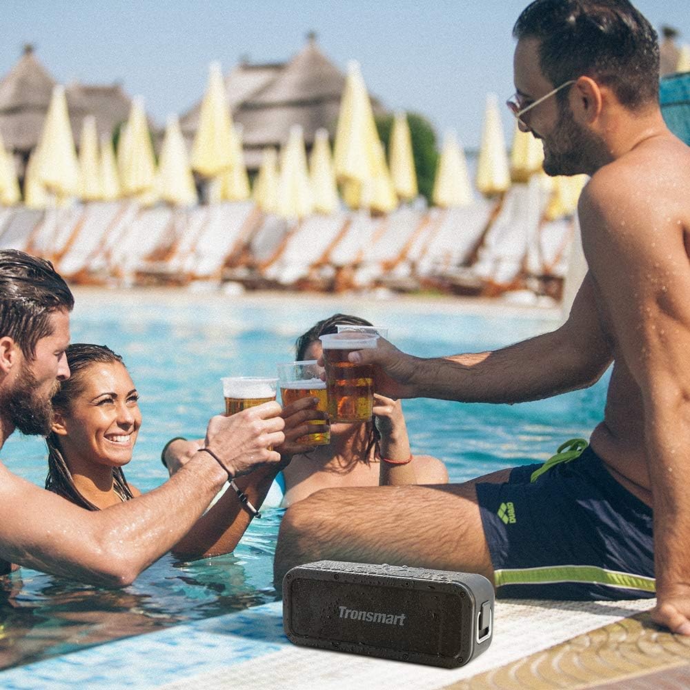 Tronsmart Force Portable Bluetooth Speakers, IPX7 Waterproof Speakers ...