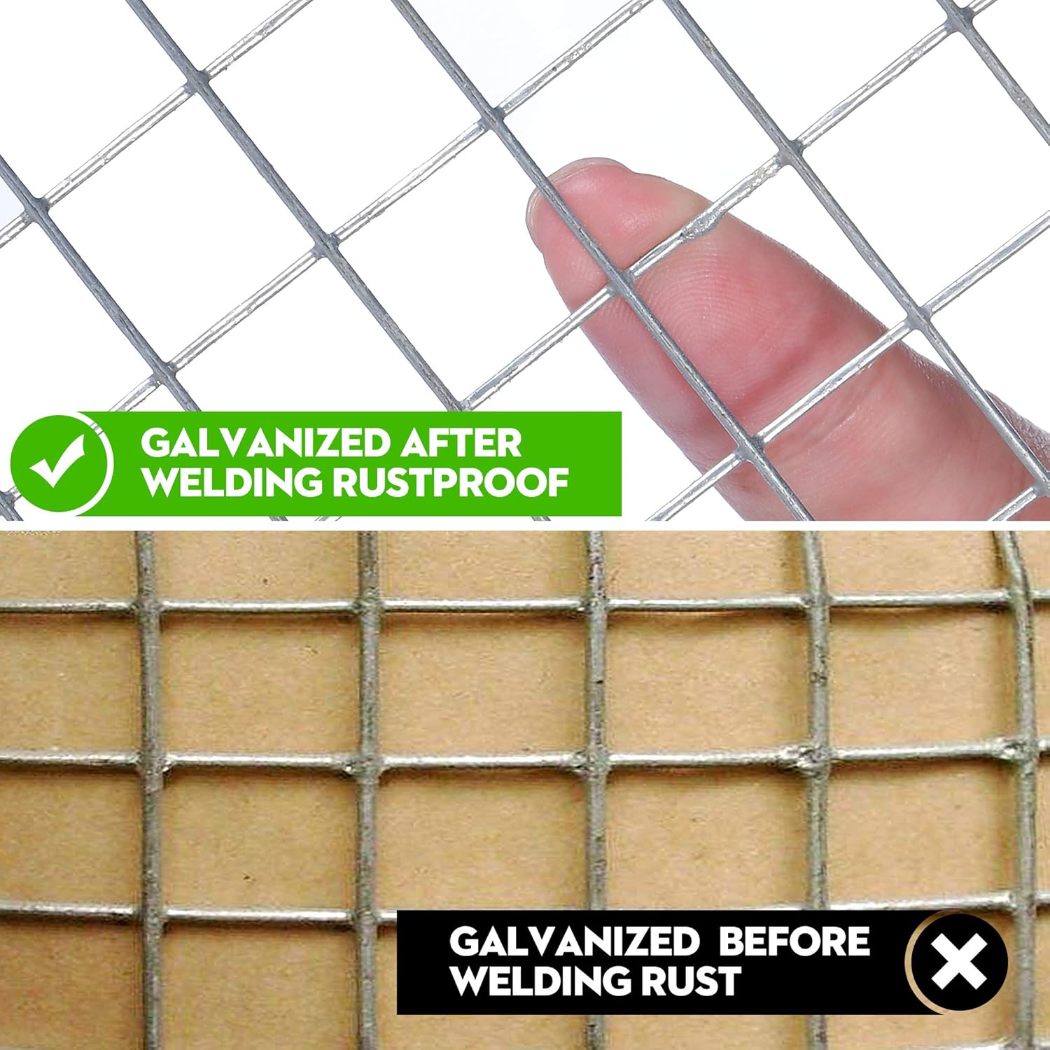 Hardware Cloth - 48'' x 40' Welded Cage Wire Chicken Fence mesh, 1/2 ...